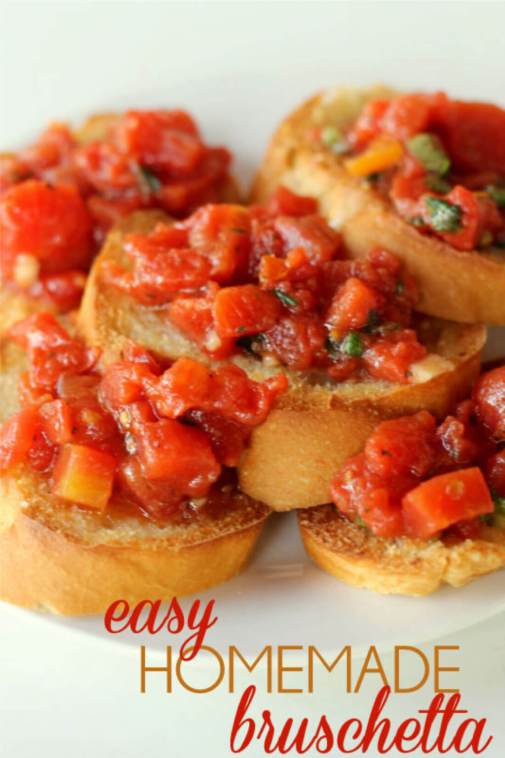 Easy Homemade Bruschetta Recipe - Thirty Handmade Days