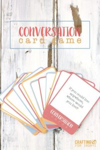 Printable Conversation Questions Card Game