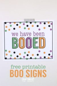 Halloween Ideas: Printable Boo Signs