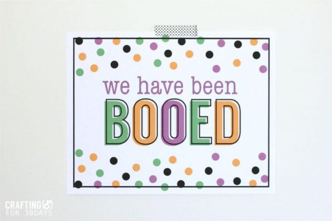 Halloween Ideas: Printable Boo Signs