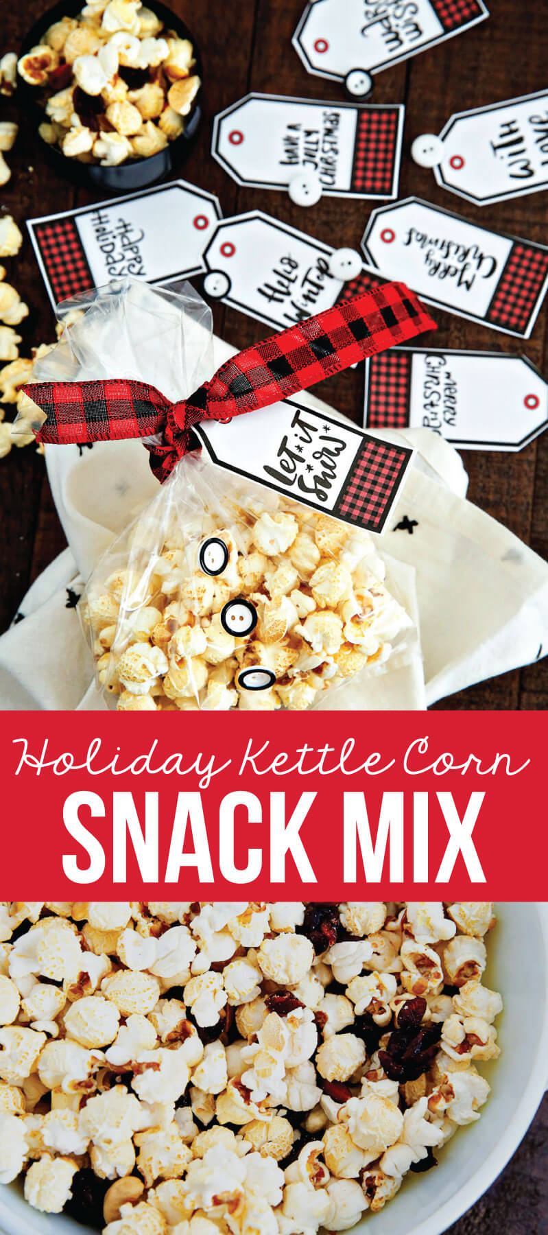 Holiday Kettle Corn Snack Mix