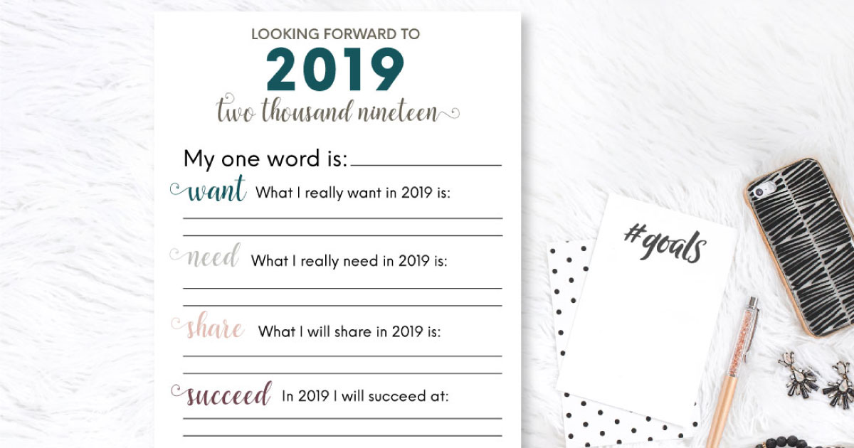 Printable New Years Resolution List