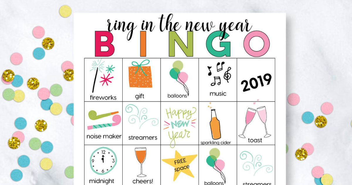 Printable New Year's Eve BINGO Sheets