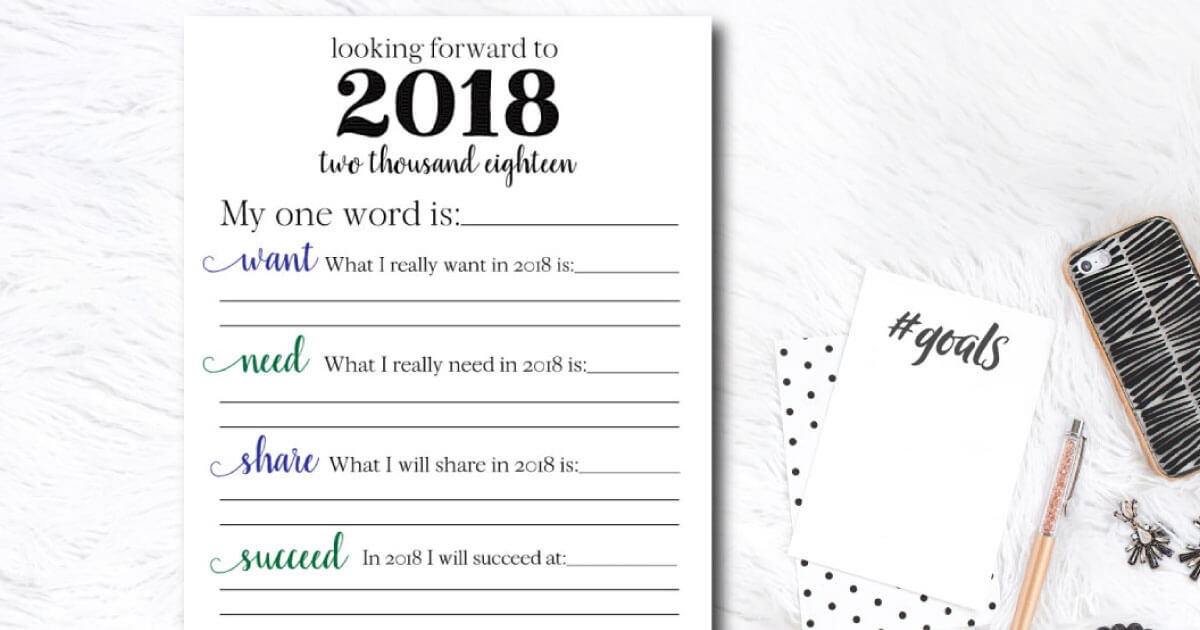 New Years Resolutions for 2018 - Thirty Handmade Days