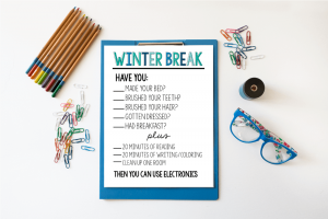 Printable Winter Break Rules
