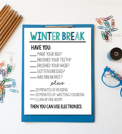 Printable Weekly Cleaning Schedule