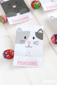 FREE Printable Cat Valentine Cards