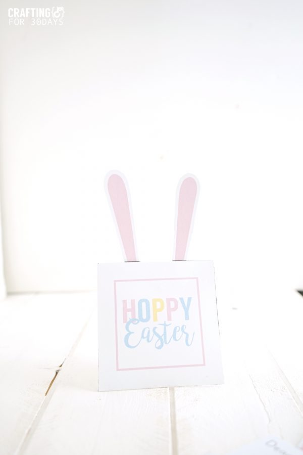 Printable Easter Bunny Note