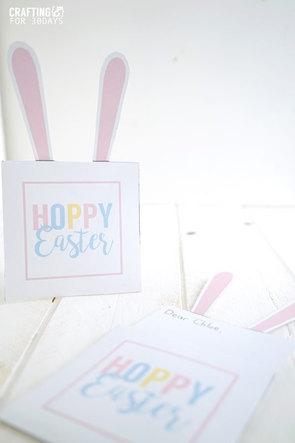 Printable Easter Bunny Note