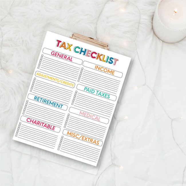 Printable Tax Forms for Your Budget Binder