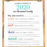 Printable New Year's Resolution List