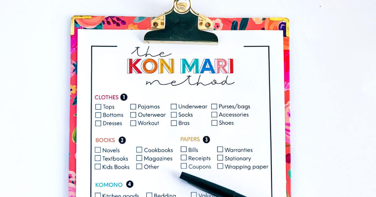 KonMari Method Checklist