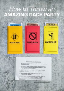The Amazing Race Birthday Party Ideas for Teens from 30daysblog