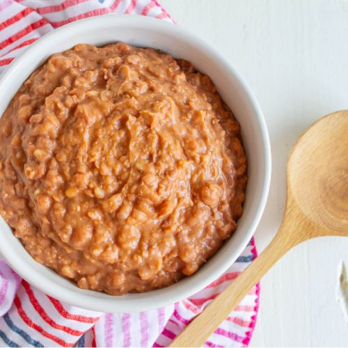 Crockpot Refried Beans Recipe from 30daysblog