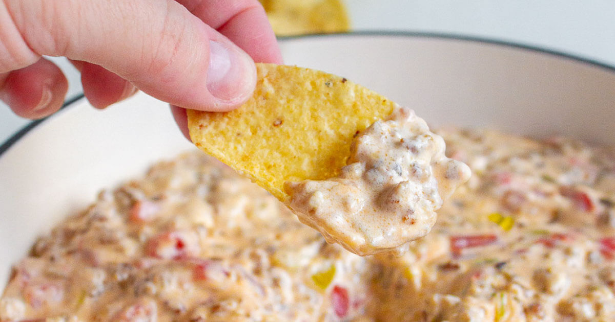 Heart Attack Sausage Dip | Recipe from 30daysblog