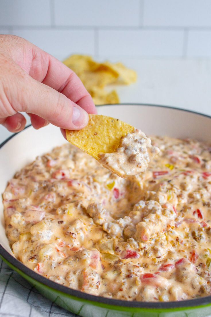 Heart Attack Sausage Dip | Recipe from 30daysblog