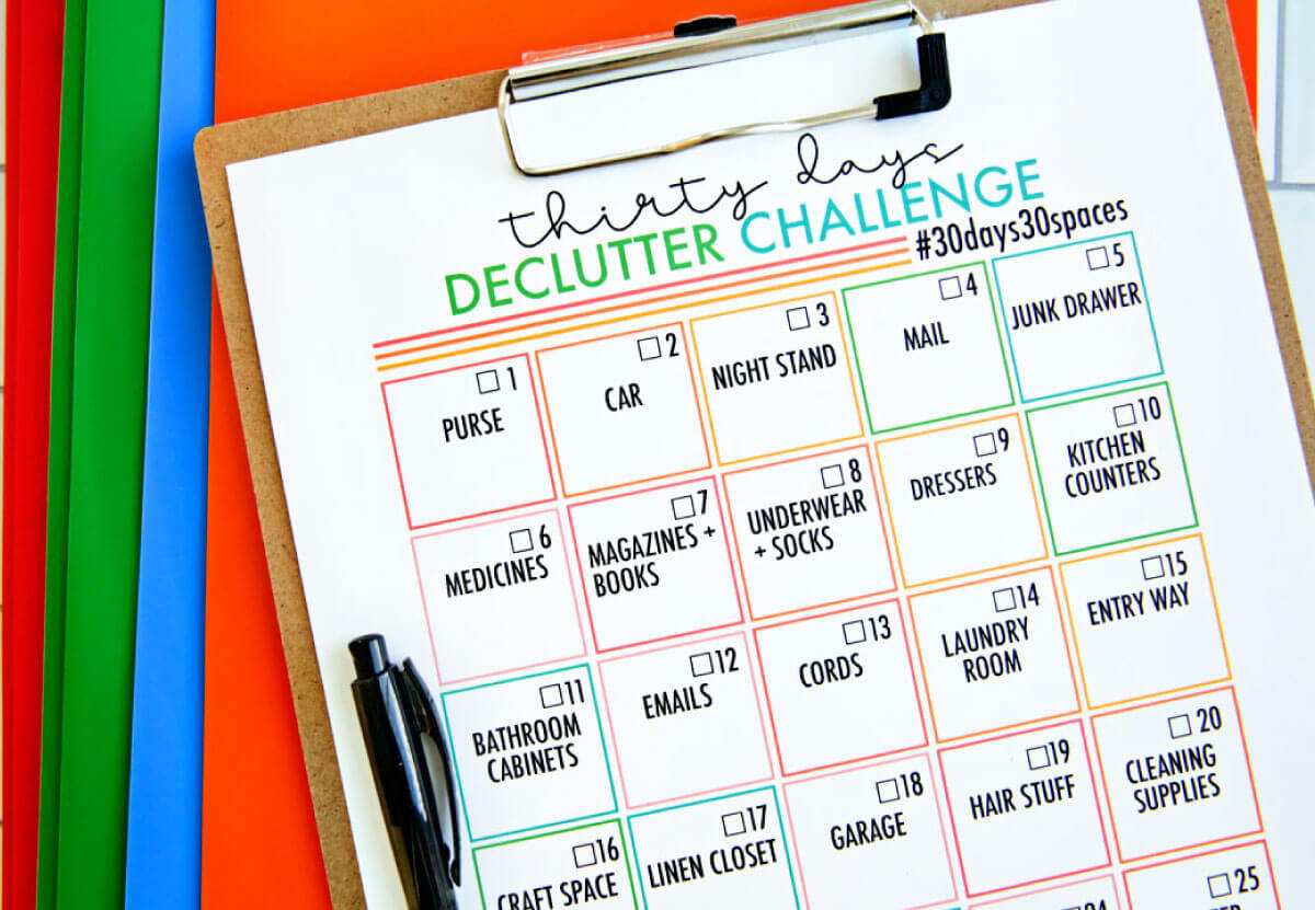 30 Day Declutter Challenge from 30daysblog
