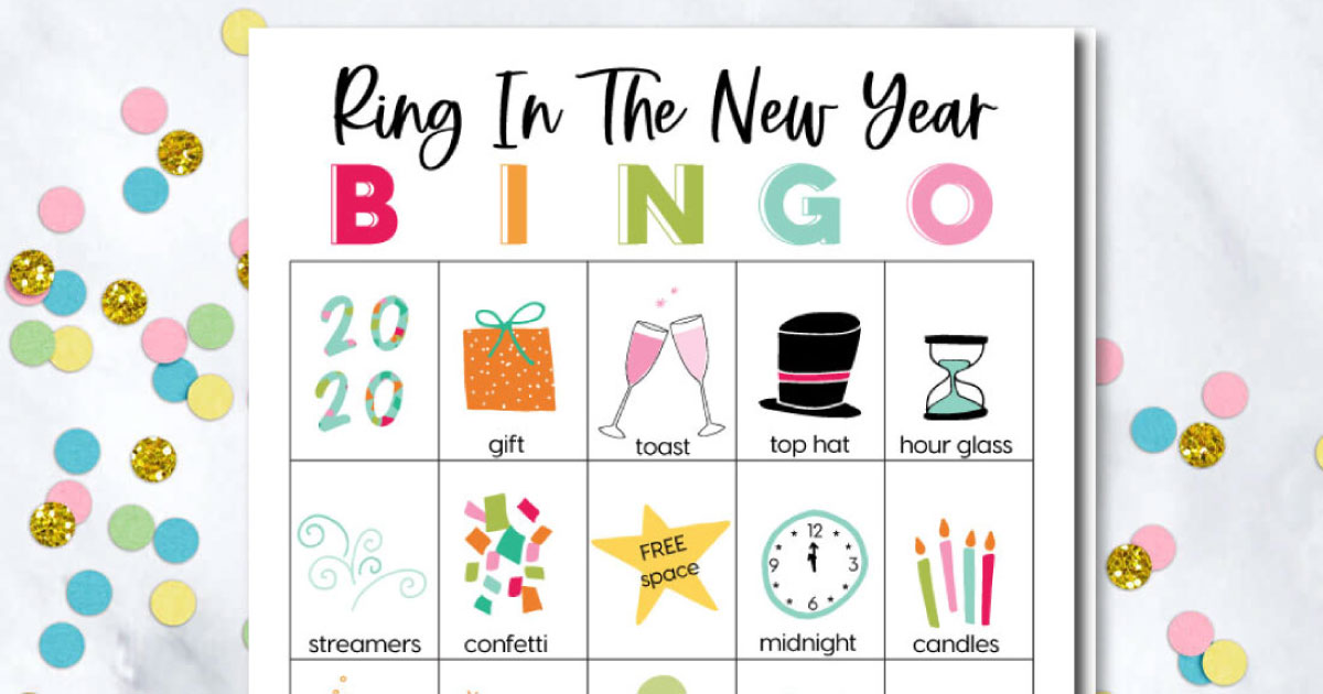 New Year s Bingo Printable Printable Word Searches
