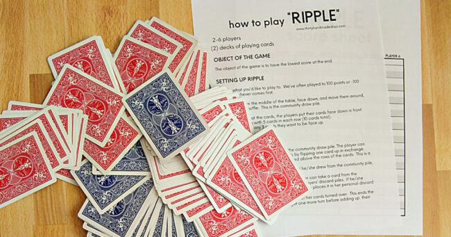Fun Card Games to Play from Thirty Handmade Days