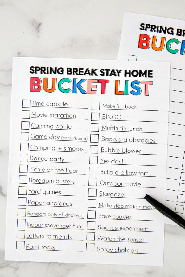 Spring Break Ideas from Thirty Handmade Days