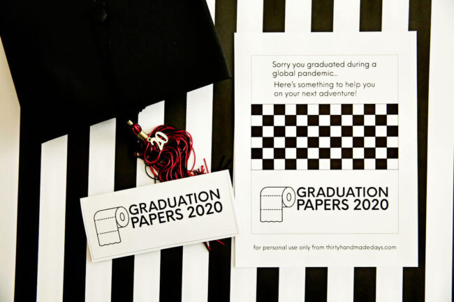 Printable Graduation Cards from Thirty Handmade Days