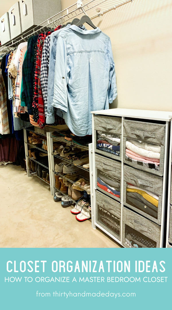 Closet Organization Ideas from Thirty Handmade Days