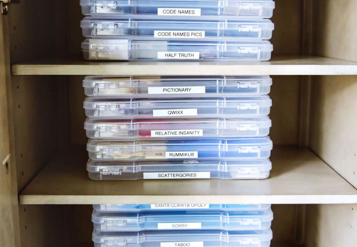 How to Organize Family Board Games from Thirty Handmade Days