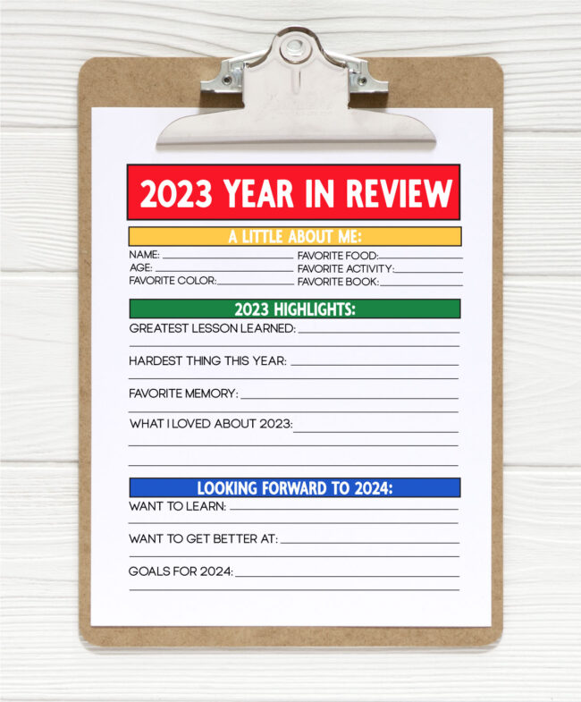 New Year Resolution for Kids 2021-2022 from 30daysblog