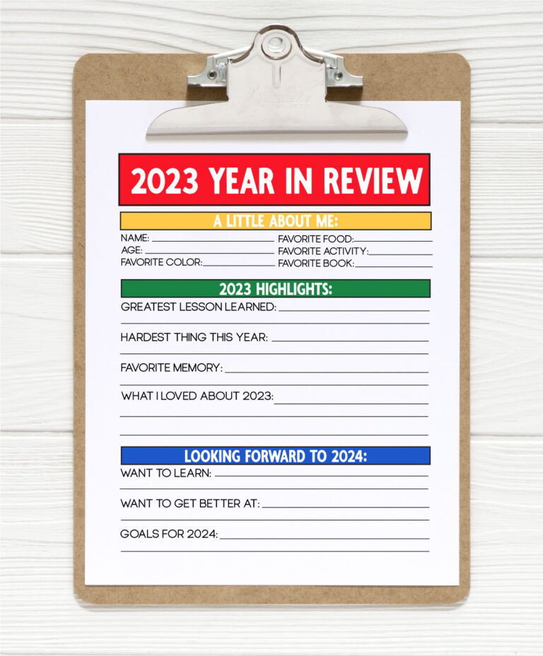 New Year Resolution for Kids 2021-2022 from 30daysblog